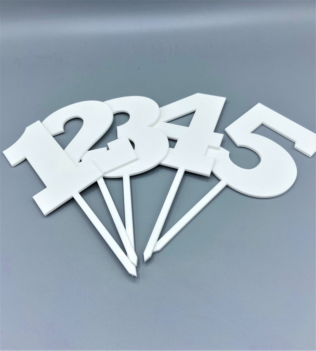 Number Cake Topper Blanks – Red Beard Woods